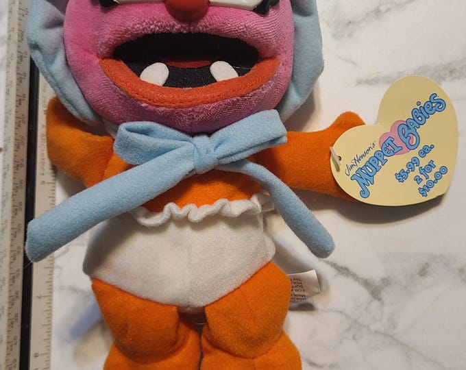 Jim Henson Muppet Babies Plush Animal Doll Vintage TOY PLAY 1980s - Etsy