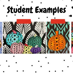Yayoi Kusama Polka Dot Pumpkins & Mushroom Lesson PDF - Etsy