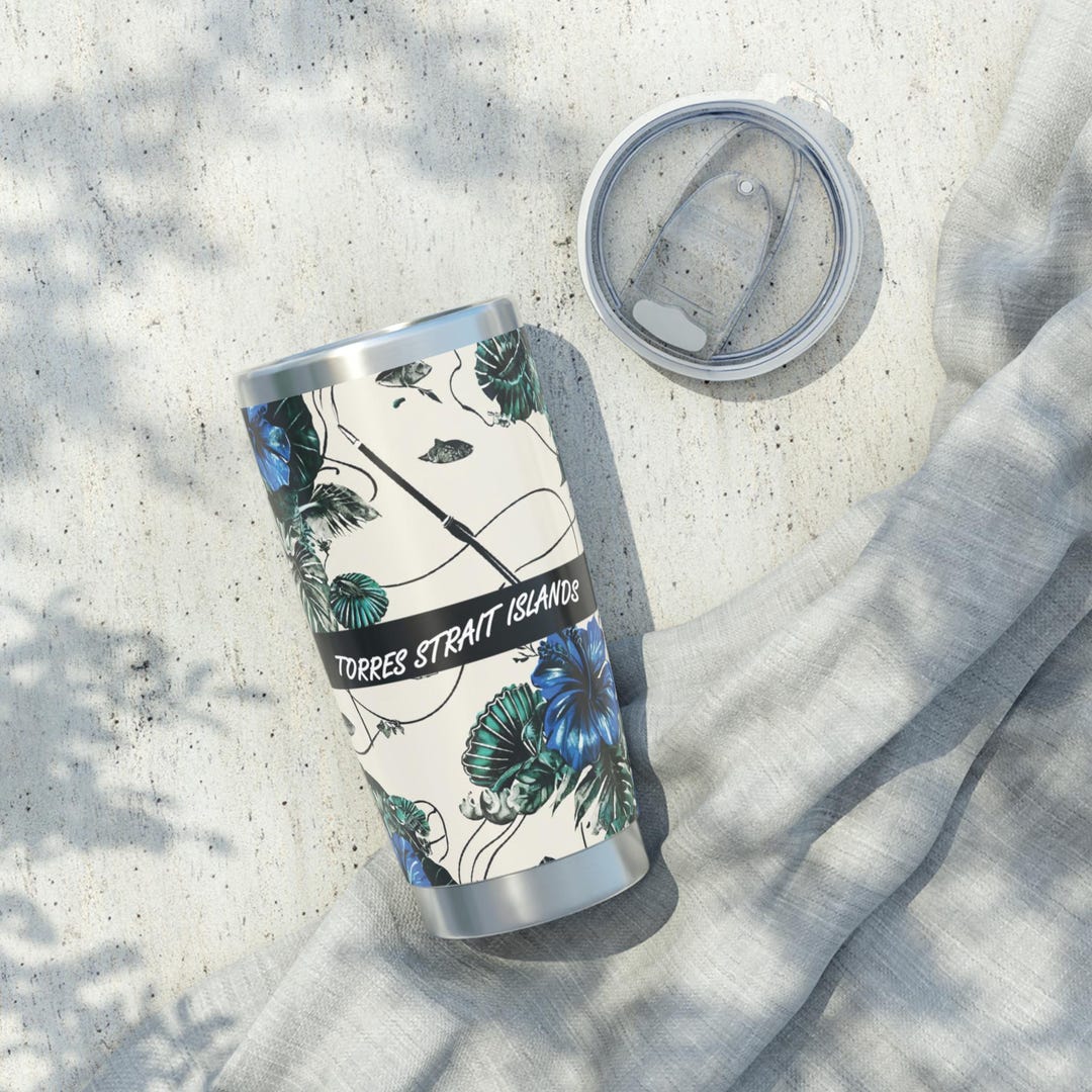 TORRES STRAIT ISLANDS Heritage, Traveler Tumbler Mug, Indigenous ...