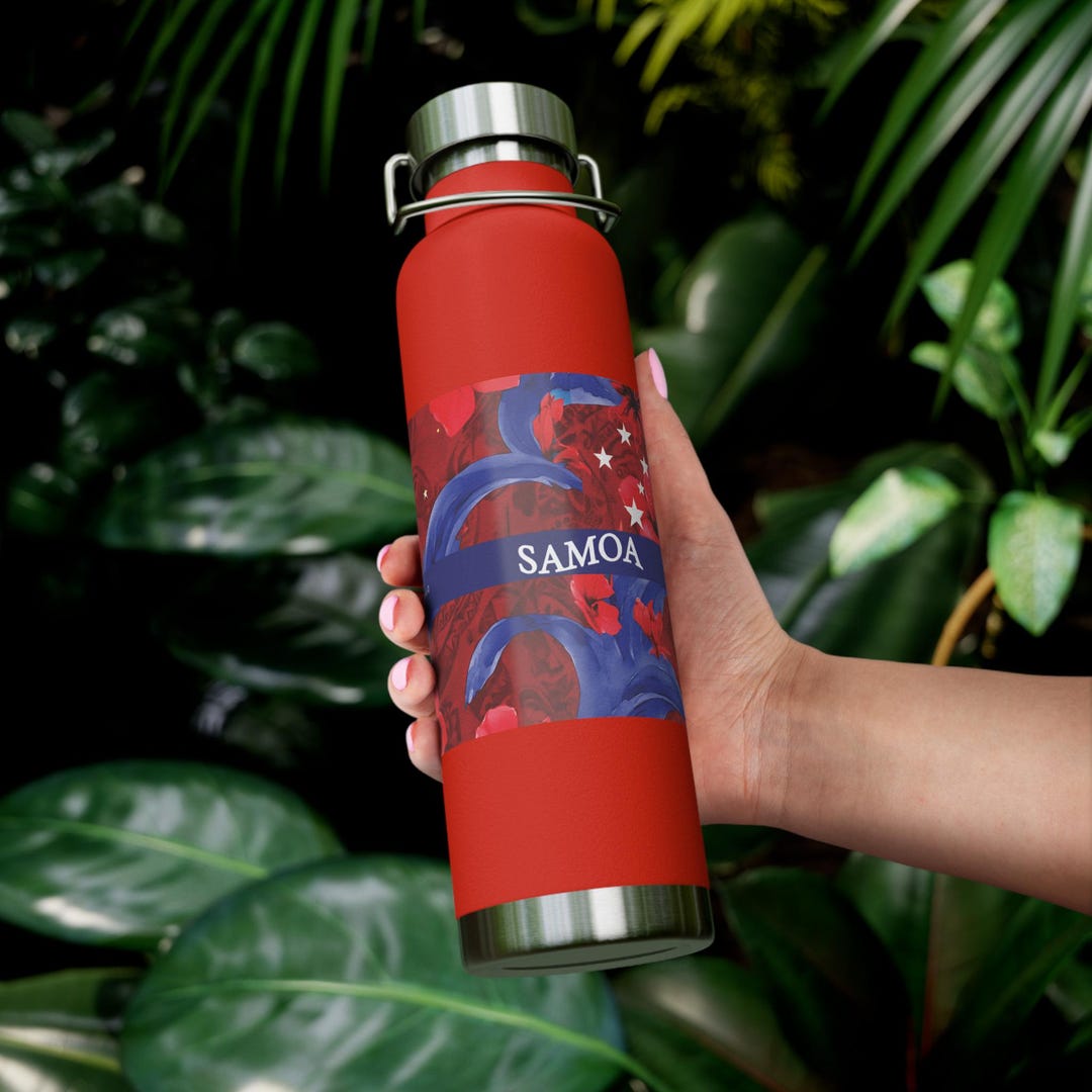 SAMOA - Bottle, Samoan Heritage Insulated Tumbler, Polynesian Drink Cup ...