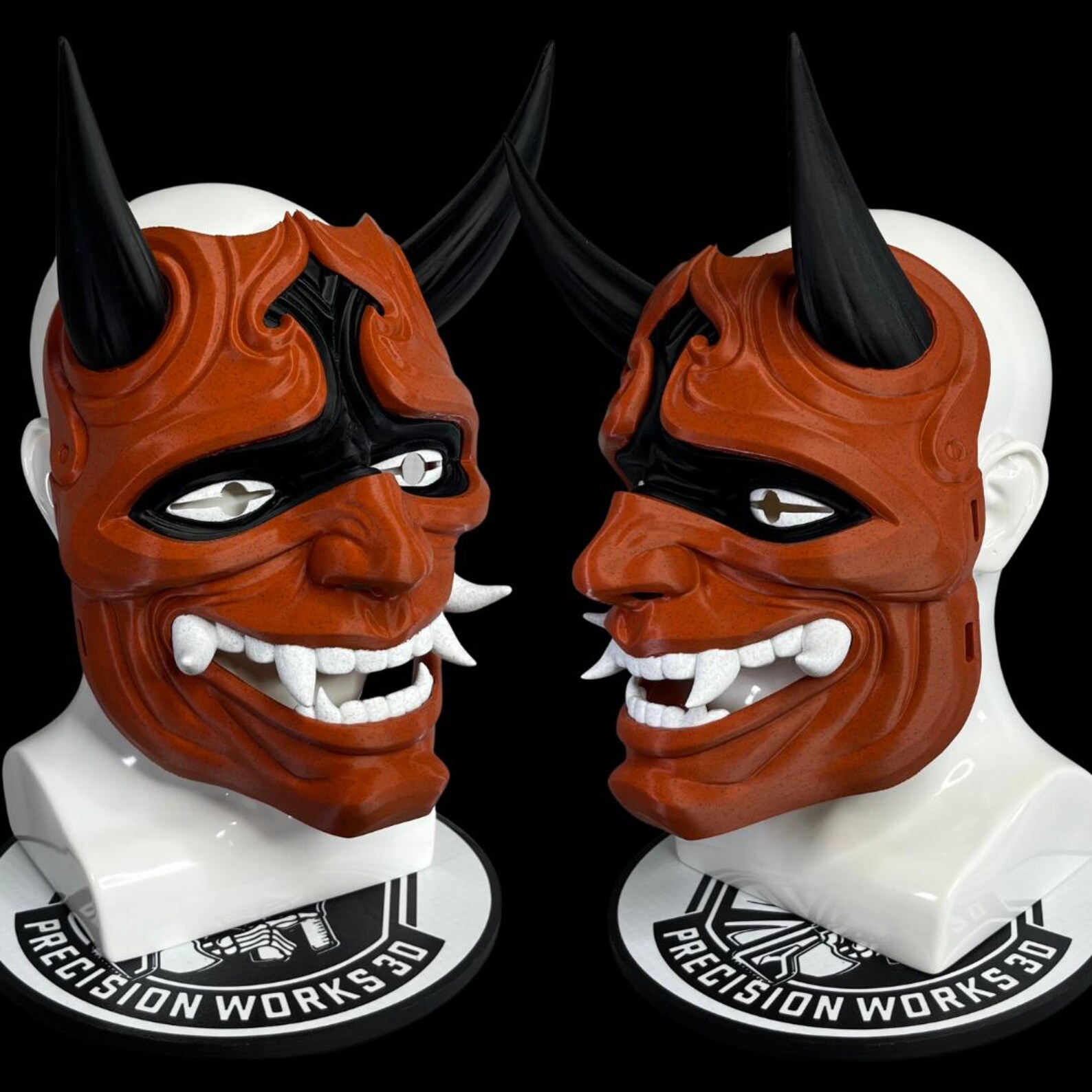 3D Printed Oni Mask | Japanese Demon, Cosplay, Wall Art - Etsy