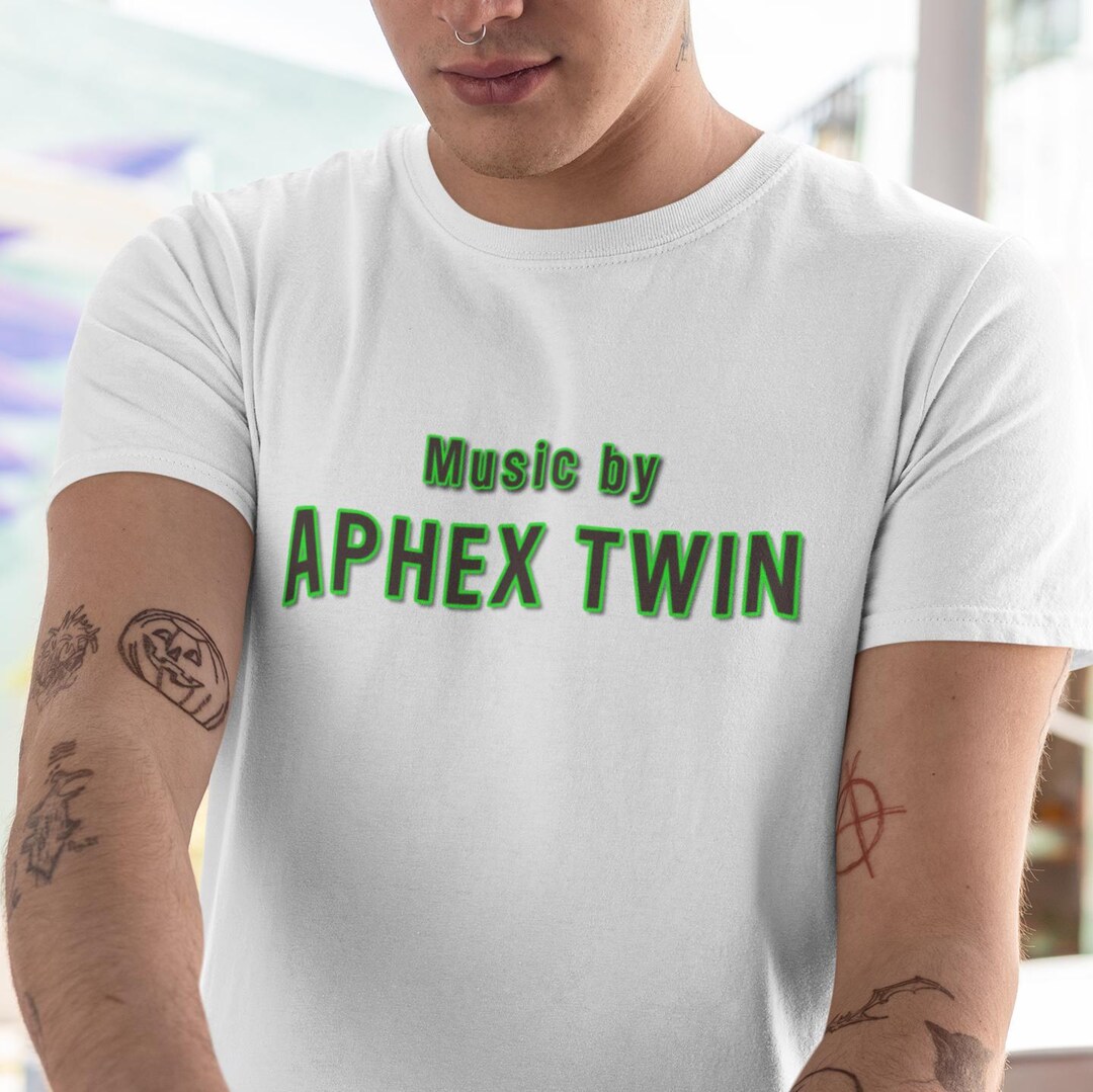 Music by Aphex Twin T-shirt Twin Peaks Font Design Surreal Music and ...