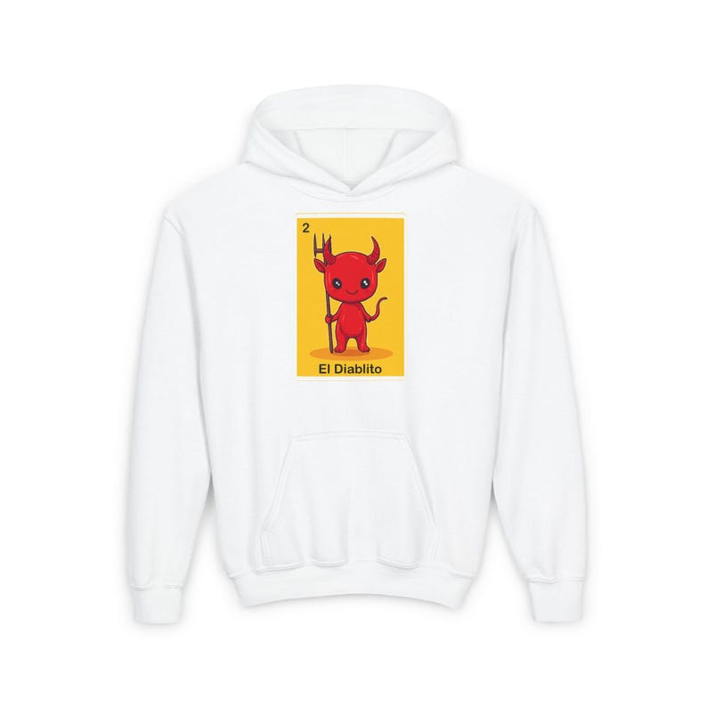 El Diablito Loteria Card Little Devil Child's Heavy Blend Hooded ...