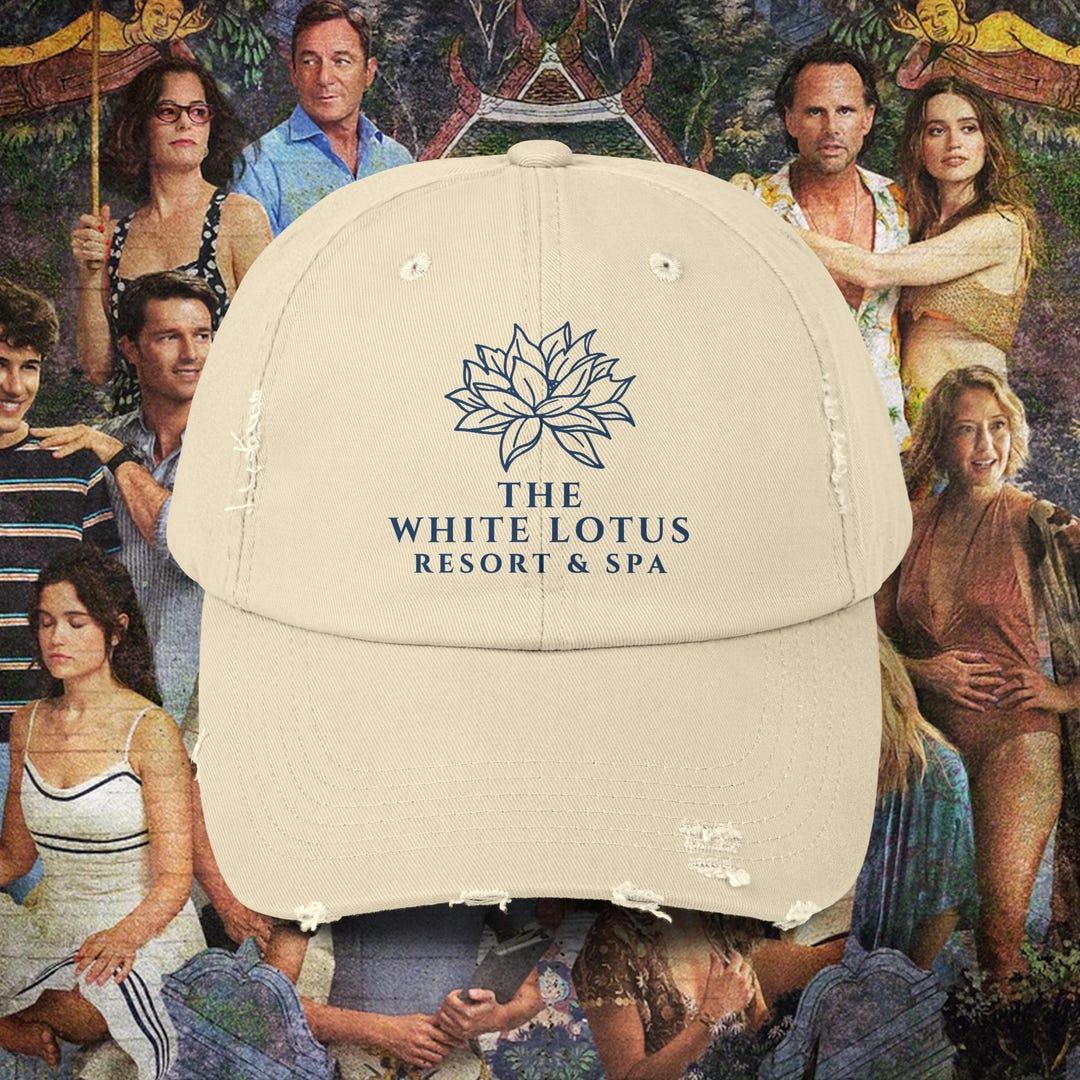 The White Lotus Resort & Spa Hat | Printed Baseball Cap, Luxury ...