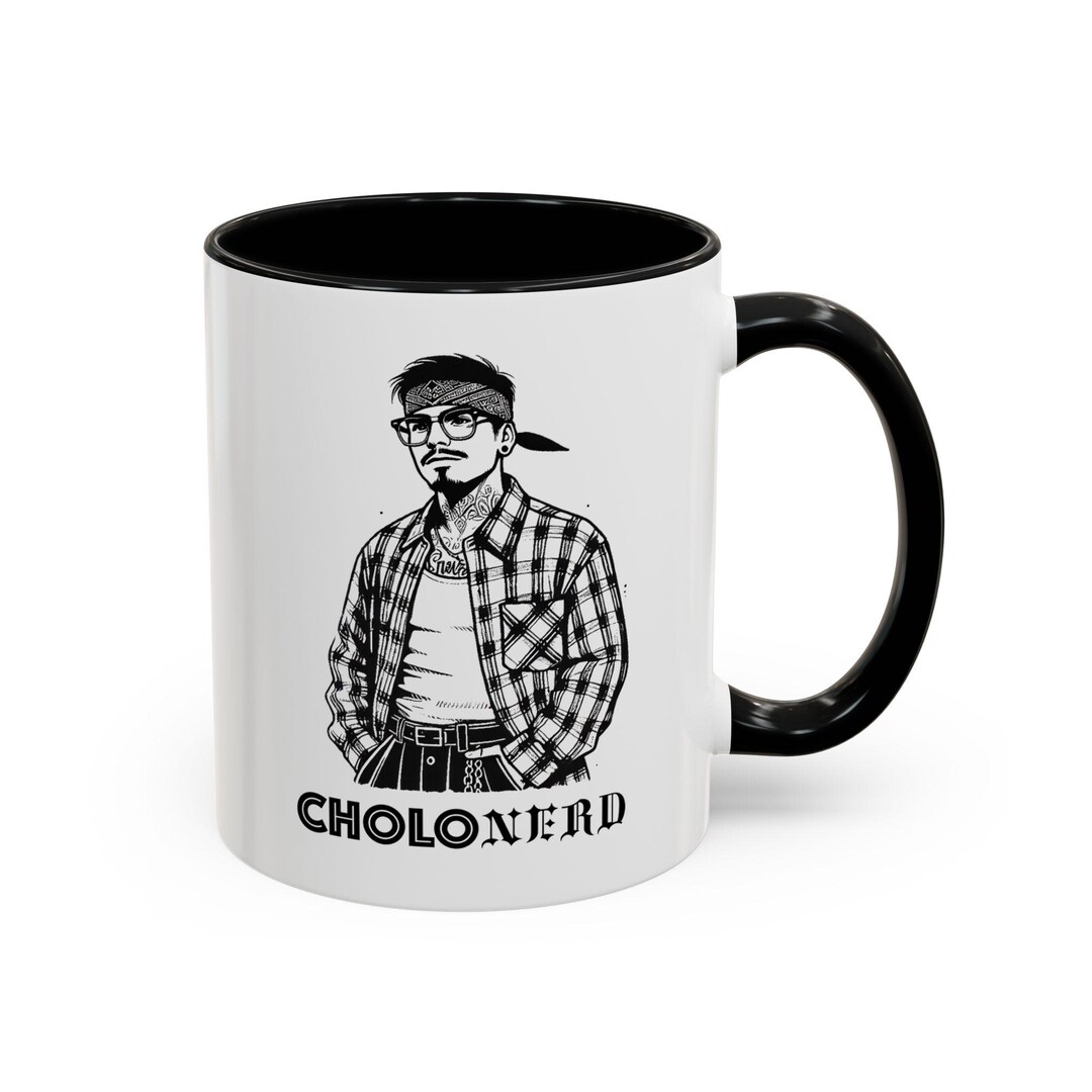 Cholonerd Cholo With Glasses Mug Chicano Mexican-american Art Pop ...