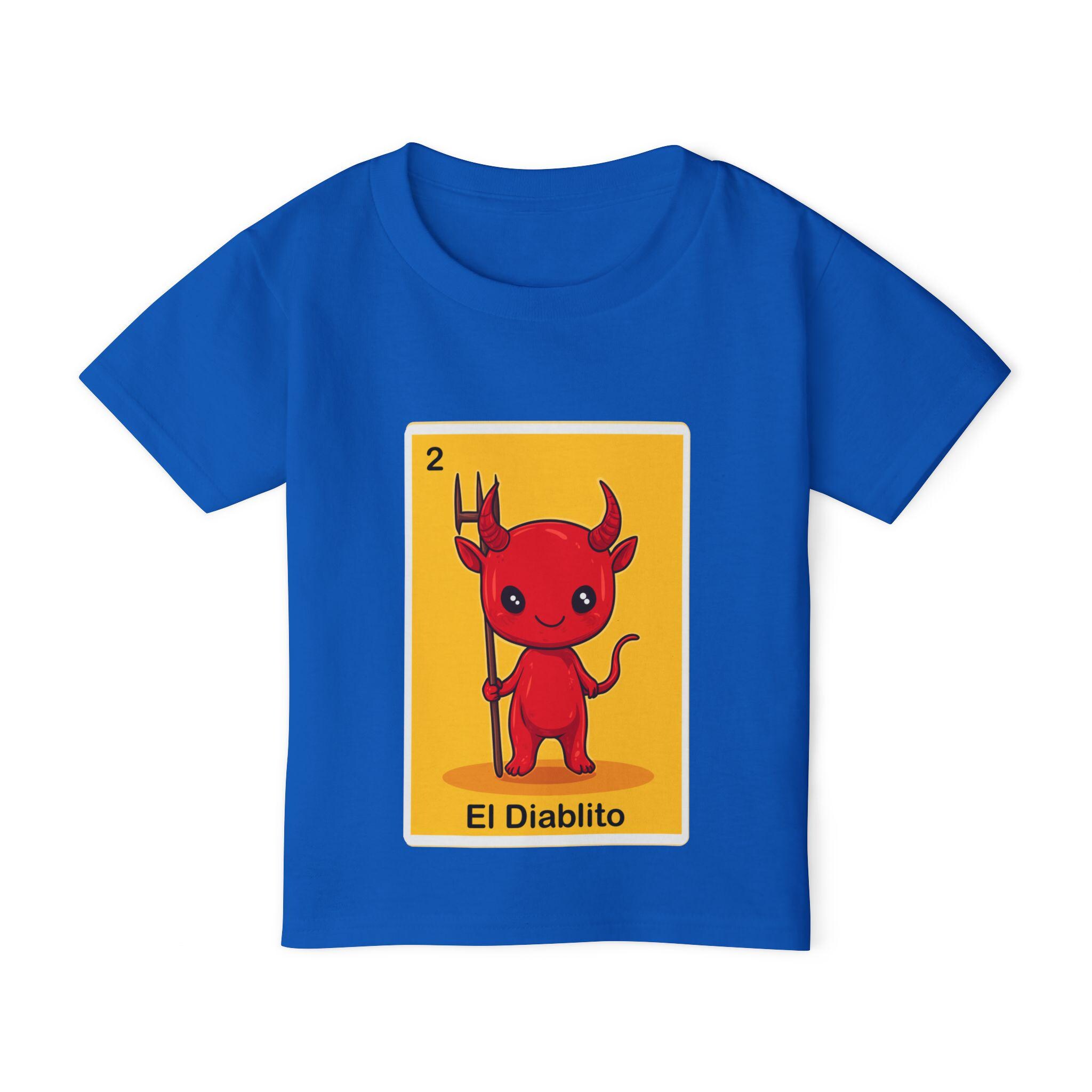 El Diablito Loteria Card Little Devil Toddler T-shirt, Kids Cotton Tee ...