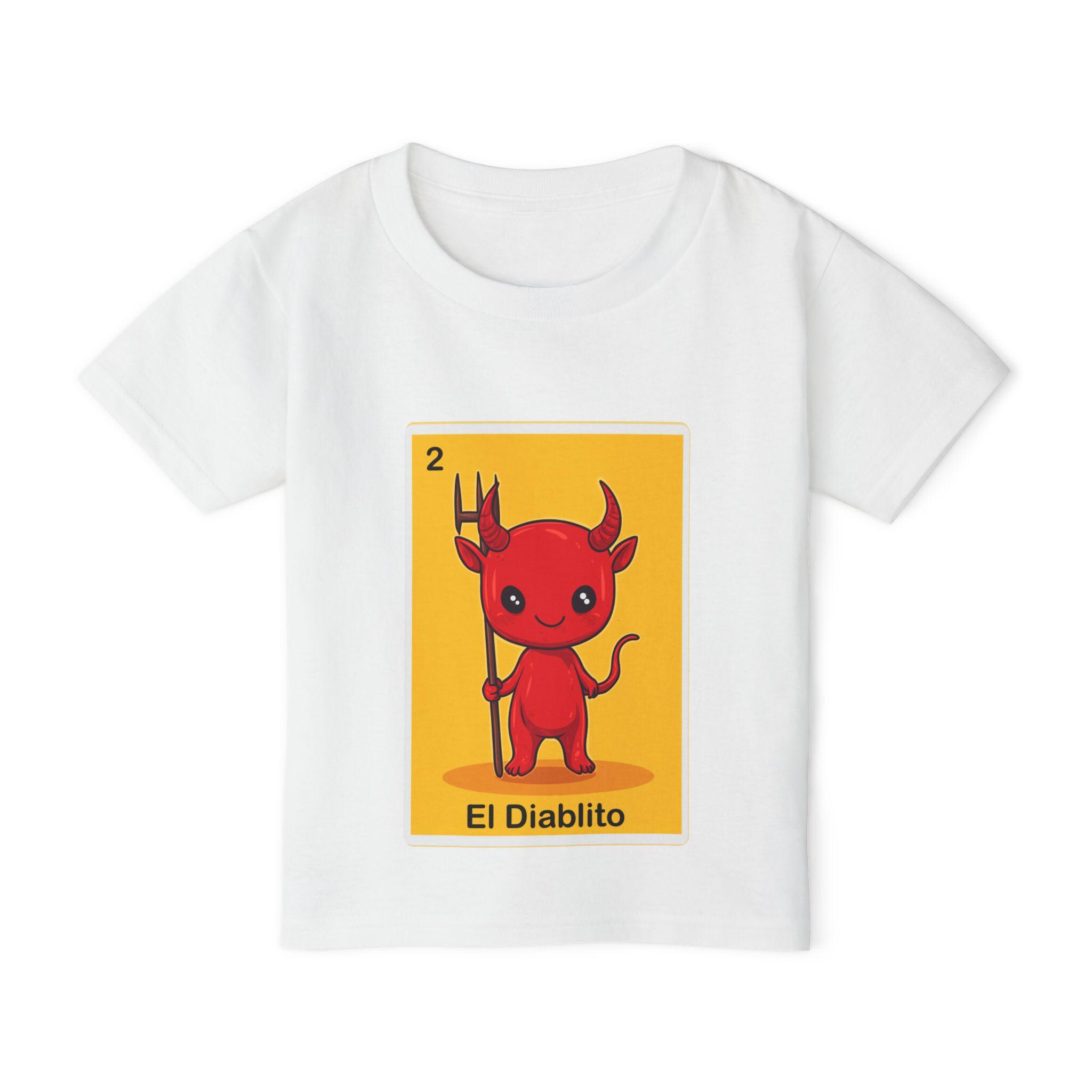 El Diablito Loteria Card Little Devil Toddler T-shirt, Kids Cotton Tee ...