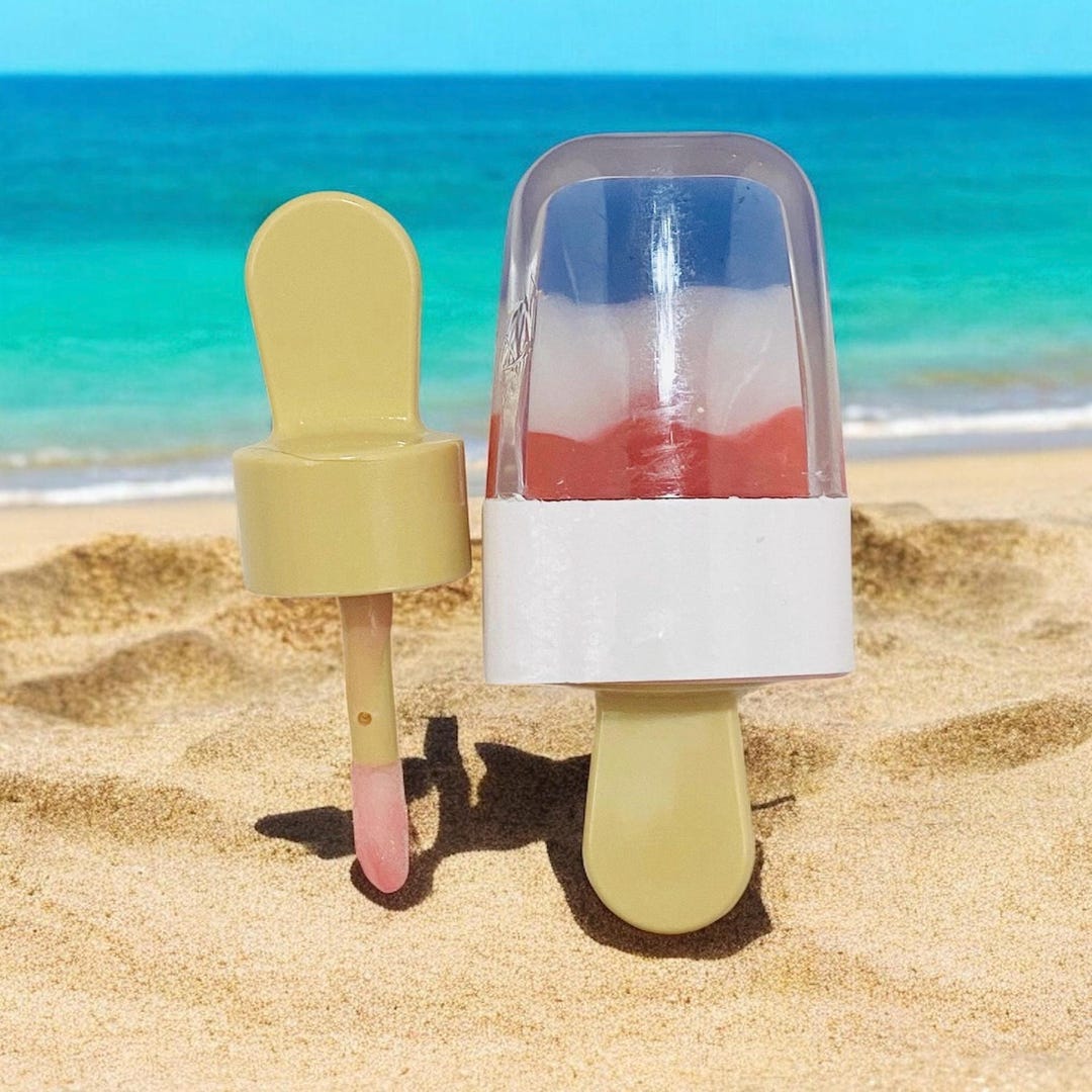 Patriotic Popsicle Bomb Pop Flavored Ice Cream Novelty Shaped Lip Gloss ...