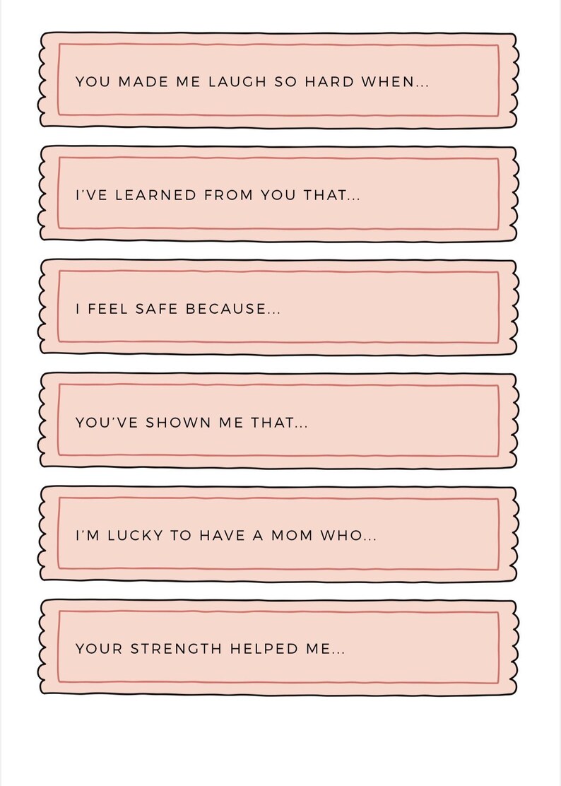 50 Reasons Why I Love You - Mother’s Day Printable Jar Notes Gift With ...