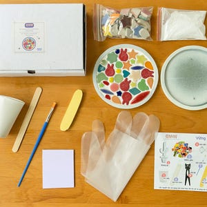 DIY Ceramic Mosaic Coaster Kit: 6 Frames to Choose. Create Your Own ...