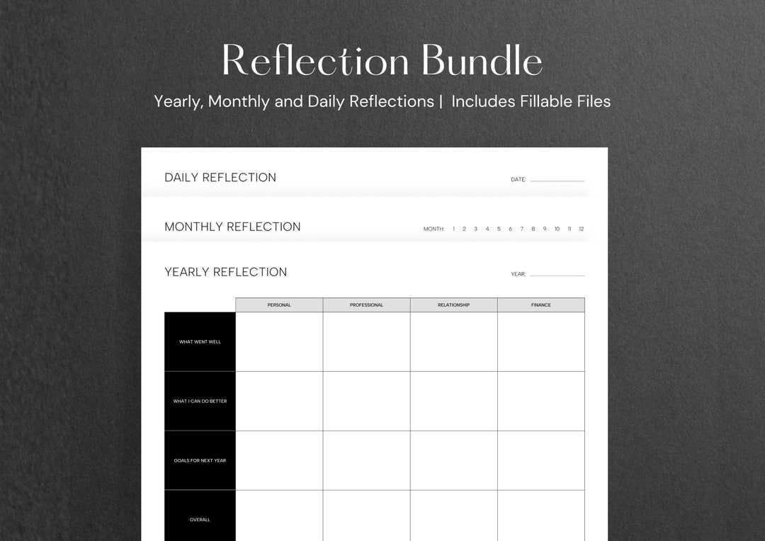 New Year Reflection Yearly Monthly Daily Reflections PDF Couples ...