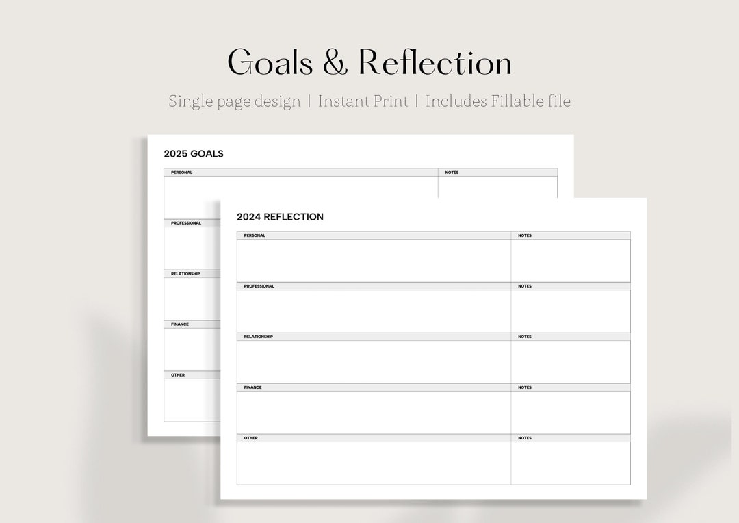 Couples Goals Partner Reflection Family Worksheet Selfcare Activity ...