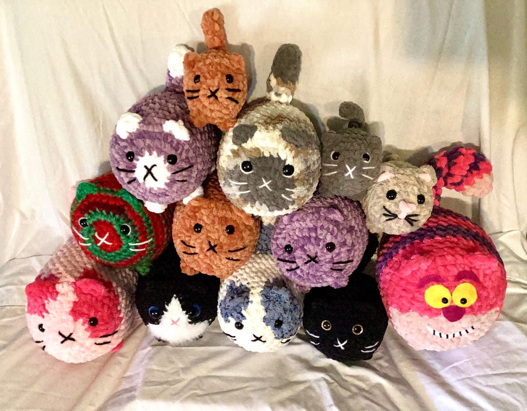 Handmade Crochet Loaf Cat Amigurmi Plush Stuffed Animal - Etsy