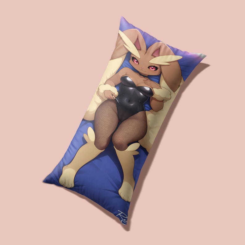 Lopunny Dakimakura, Furry, Pillow Cover, Pokémon Dakimakura, Huggable Pillow, Ultimate Comfort ...
