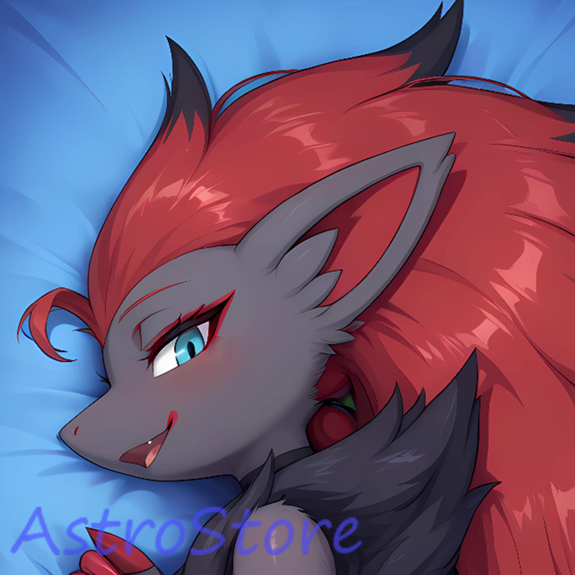 Zoroark Dakimakura, Furry, Pillow Cover, Pokemón Dakimakura, Huggable Pillow, Ultimate Comfort ...