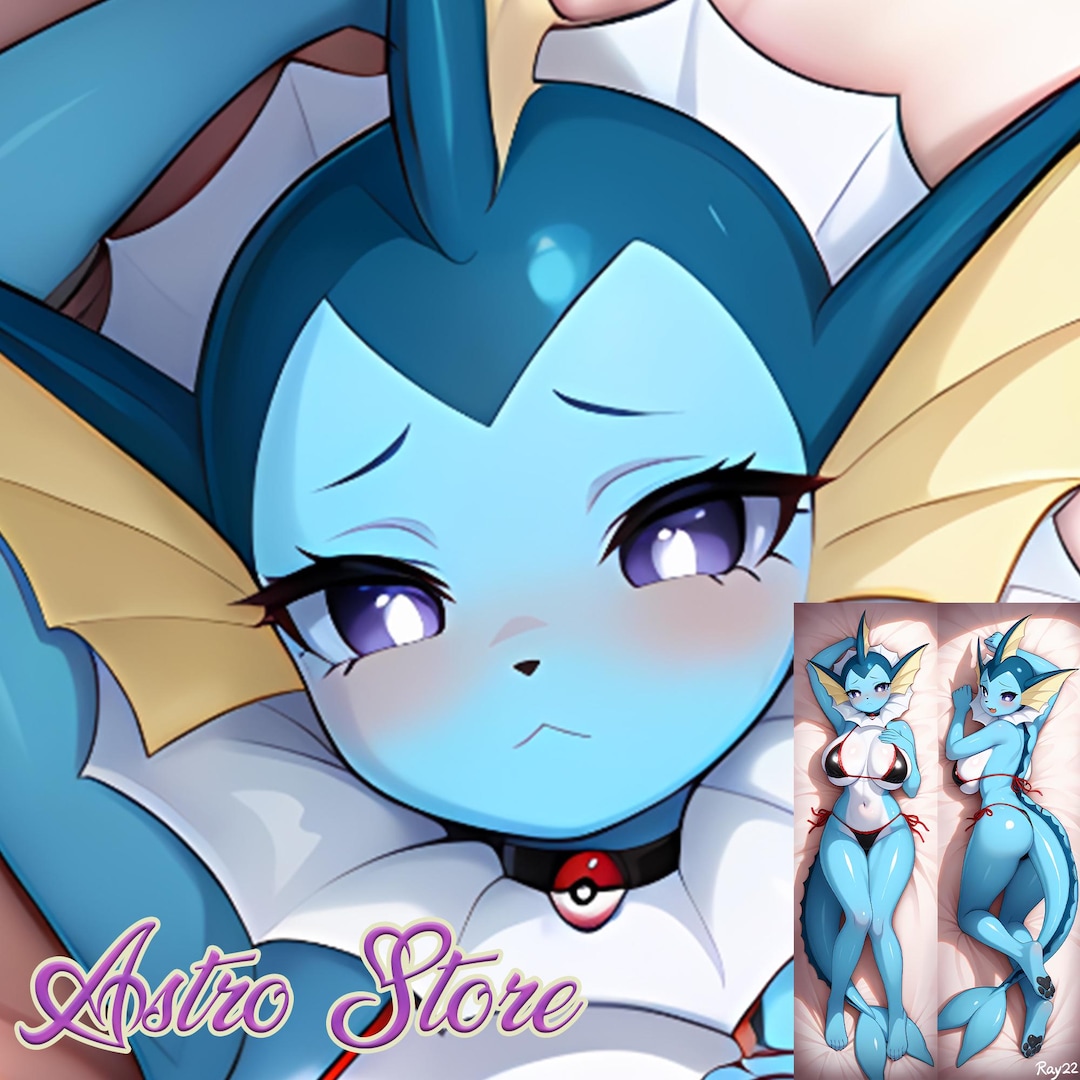 Vaporeon Dakimakura, Furry, Pillow cover, Pokemón Dakimakura, Huggable pillow, furry dakimakura ...