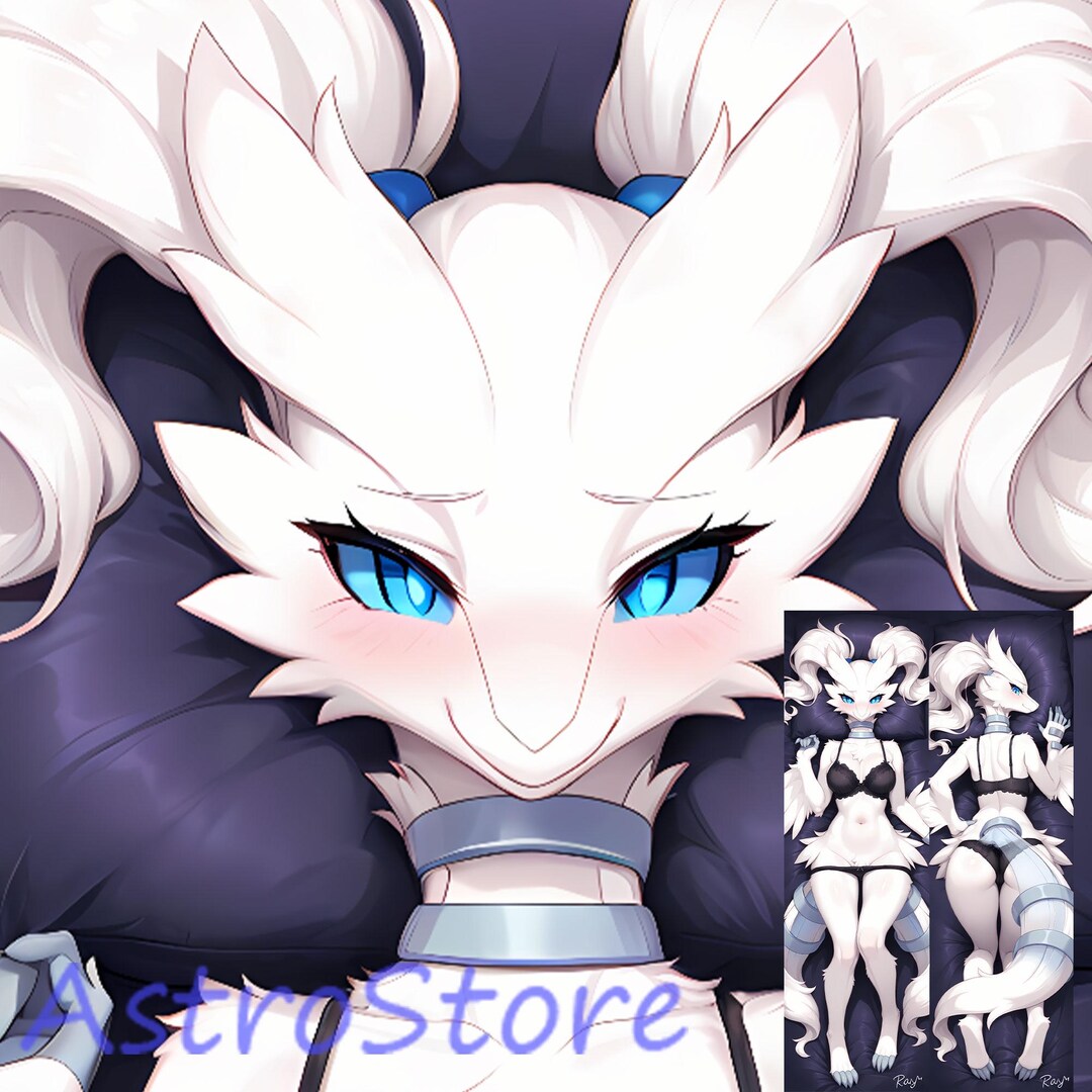 Reshiram Dakimakura, Furry, Pillow Cover, Pokémon Dakimakura, Huggable Pillow, Ultimate Comfort ...