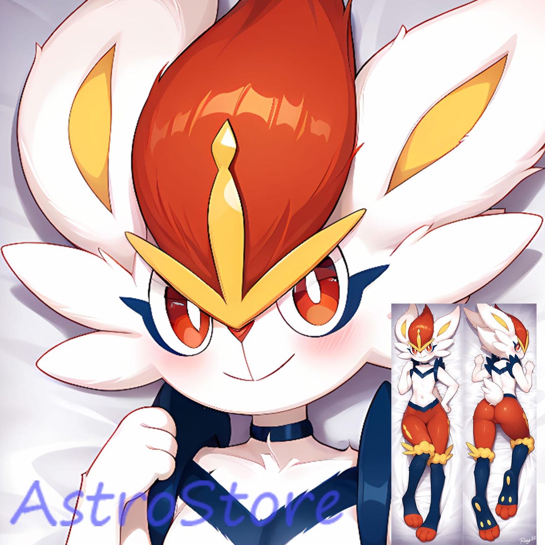 Cinderace Dakimakura, Furry, Pillow Cover, Pokémon Dakimakura, Huggable Pillow, Ultimate Comfort ...