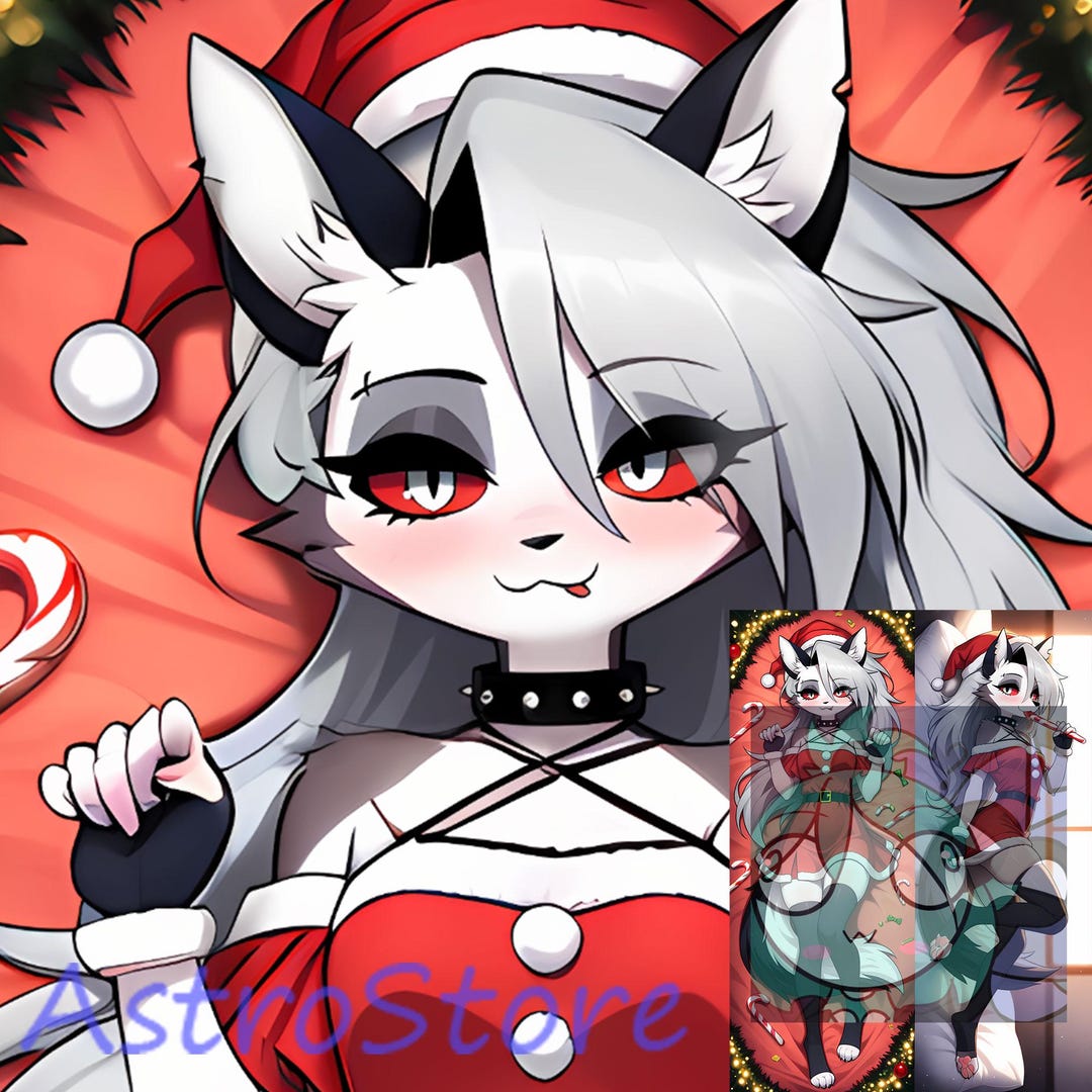 Loona Dakimakura, Furry, Pillow Cover, Helluva Boss Dakimakura, Huggable Pillow, Ultimate ...