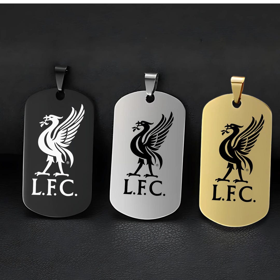 Liverpool F.C Logo Dog Tag Engraved Stainless Steel Pet Tag With ...