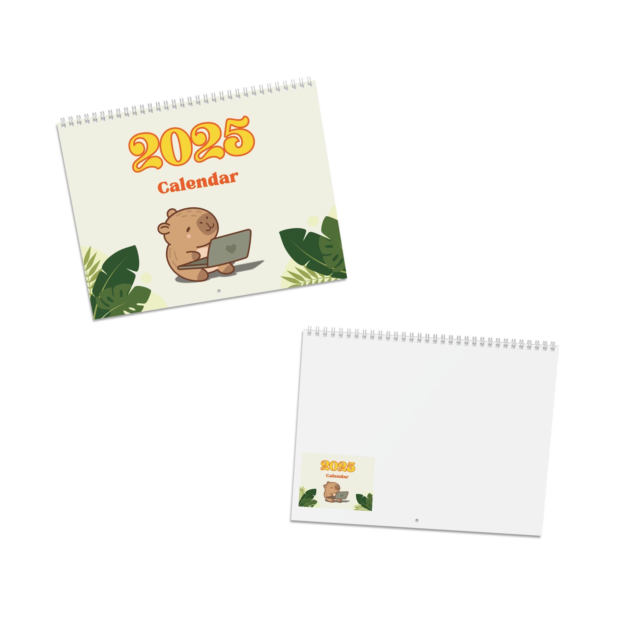 Capybara Calendar, Cute Animal Wall Calendar 2025, Planner, Organizer ...