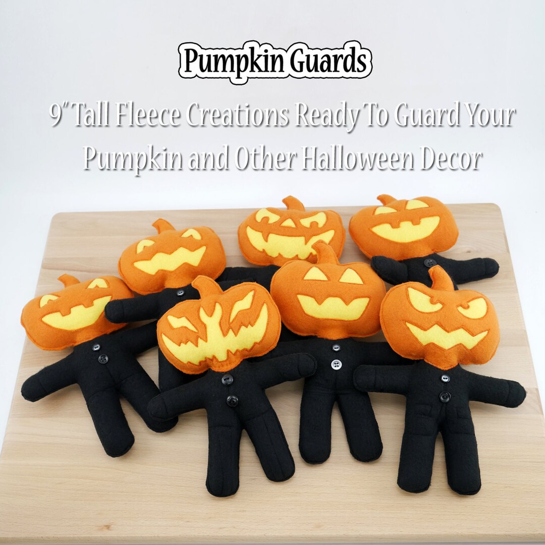 Pumpkin Guards 9 Plush Fleece Stuffed Decorations - Etsy