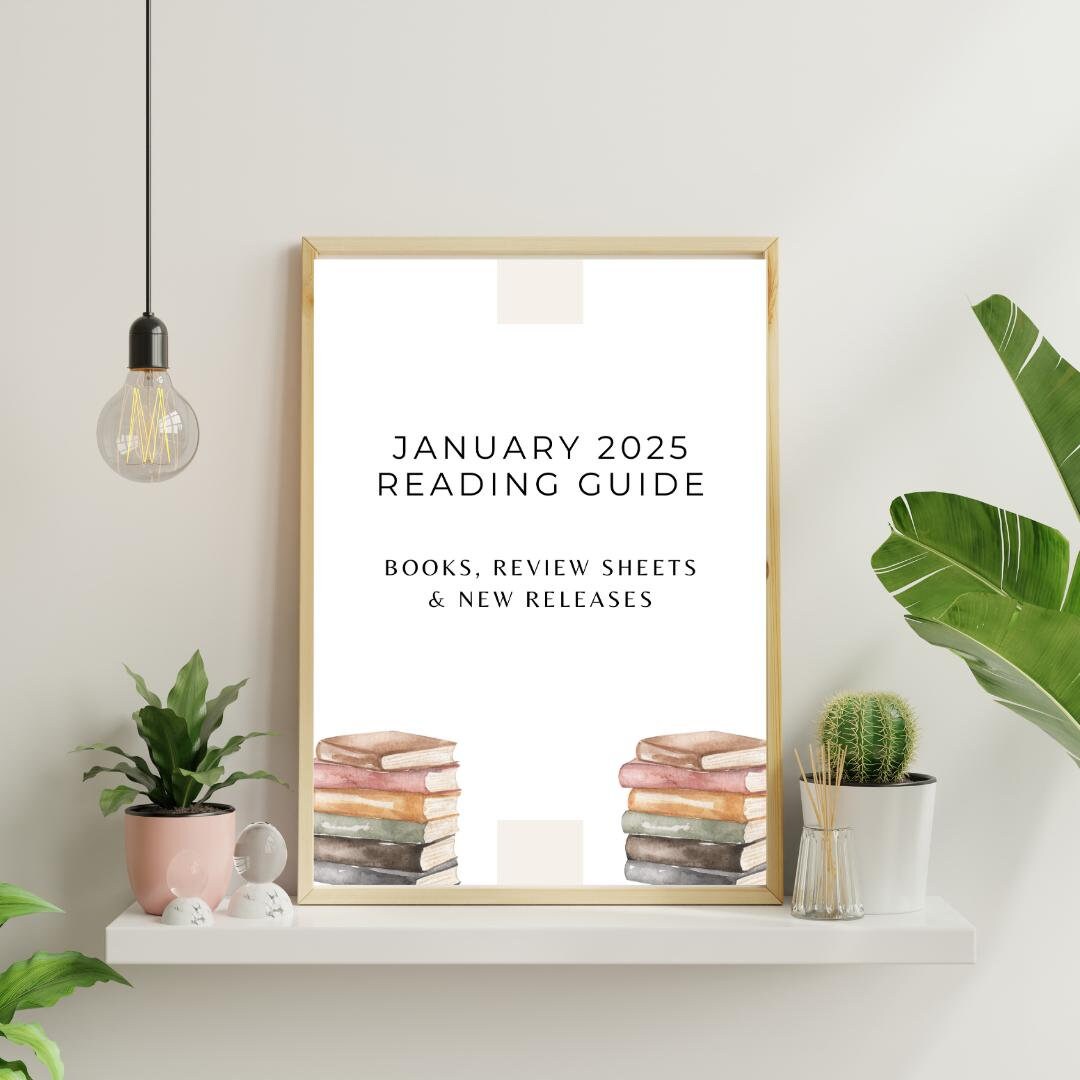 January 2025 Reading Guide January Book Pick Review Sheet New Books ...