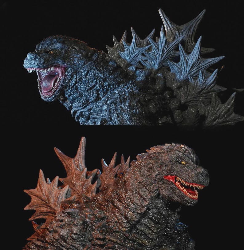 Godzilla King of Monsters Resin Sculpture Statue Model Kit Avengers ...