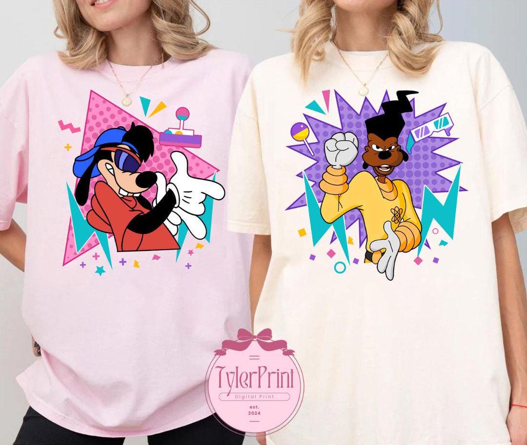 Retro 90s Disney A Goofy Movie Shirt, Goofy Max Goof Roxanne Powerline ...