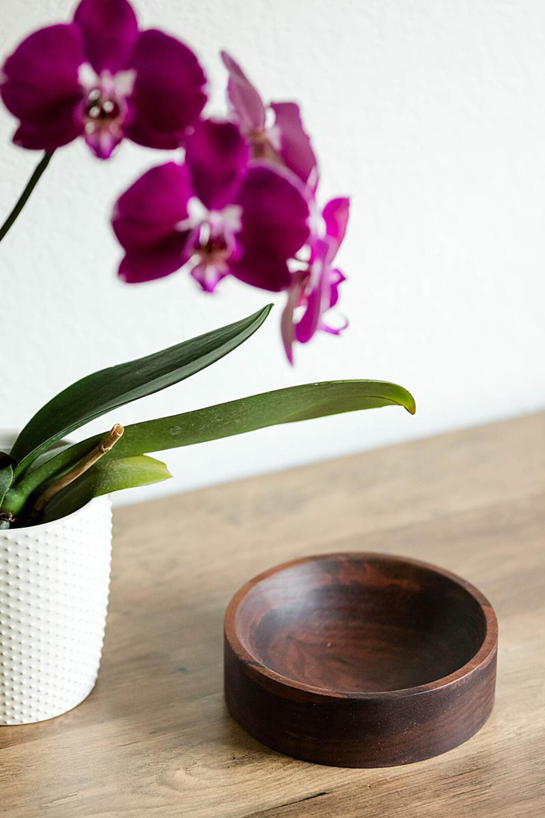 Solid Wood Catch-all Bowl, Small Wooden Dish for Keys, Candy, or ...