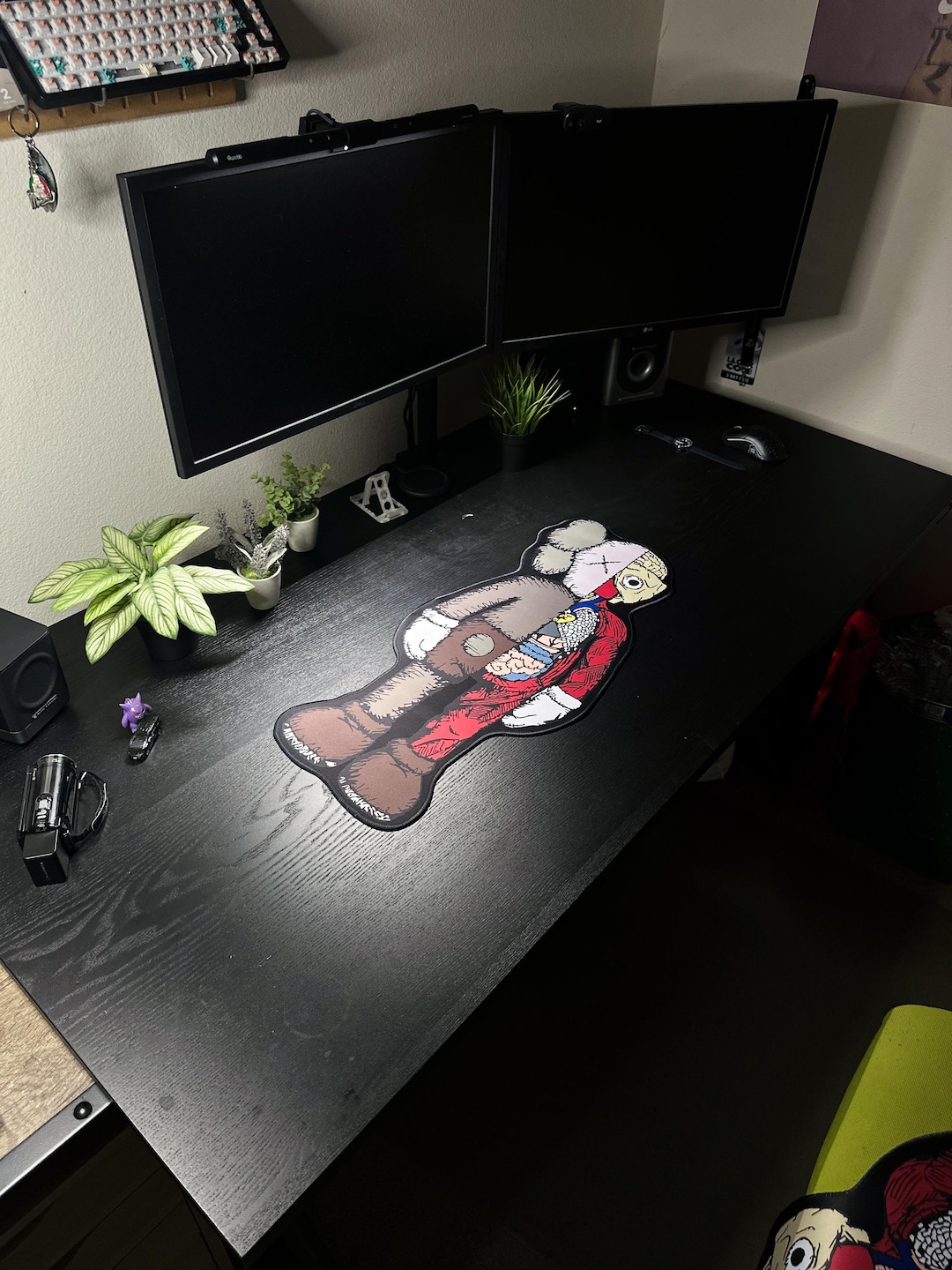 Kaws Companion Shaped Deskmat, Mousepad, Playmat, Hypebeast Inspired - Etsy