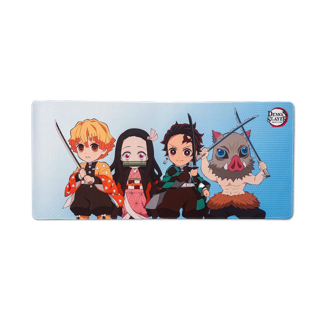 Demon Slayer Chibi Desk Mat, Anime Mouse Pad, XL, Extra Large, Keyboard ...