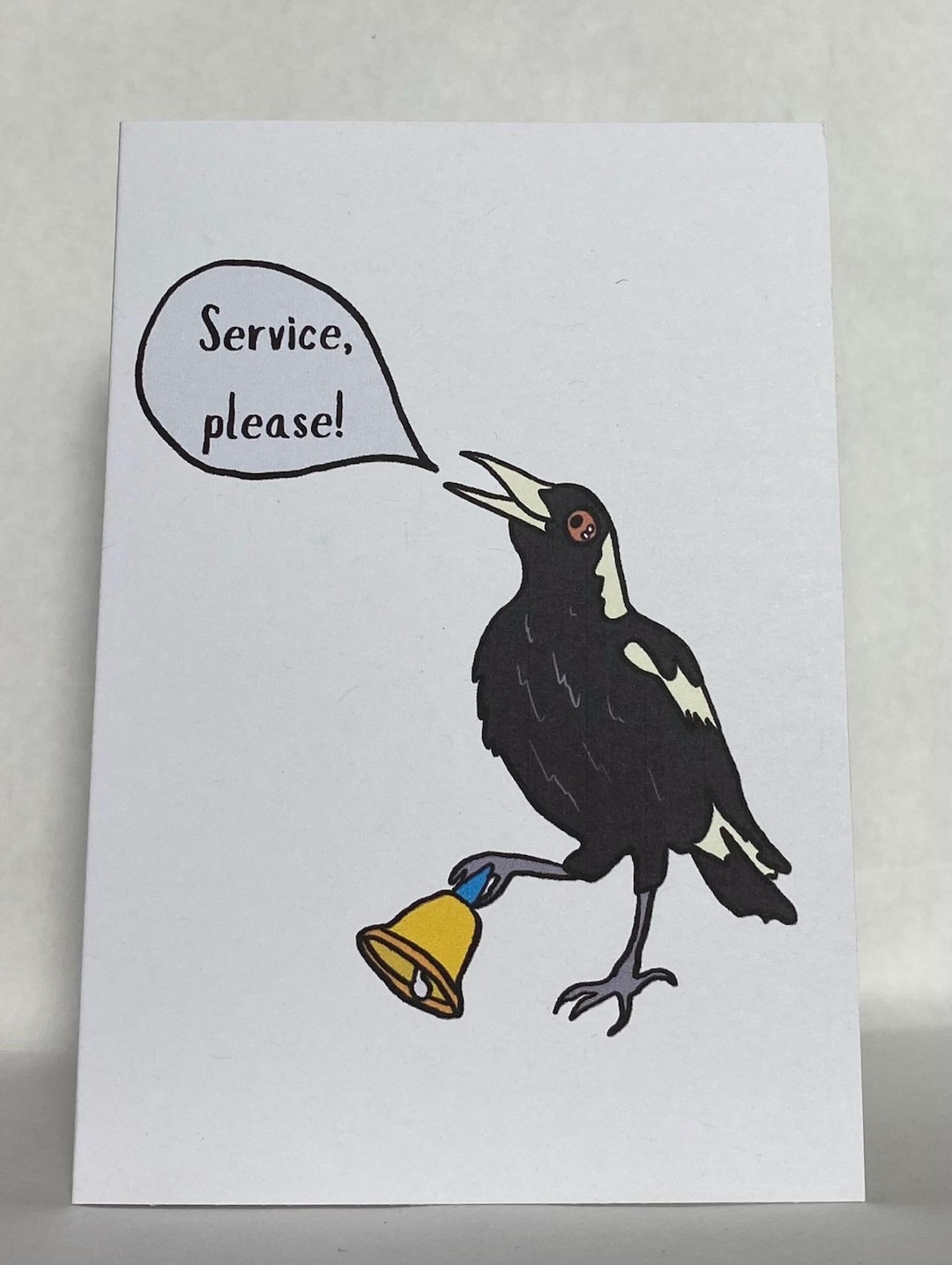 Australian Magpie Card - Father’s Day - Service Bell - Humour ...