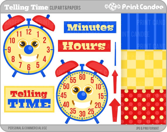 Telling Time Clipart