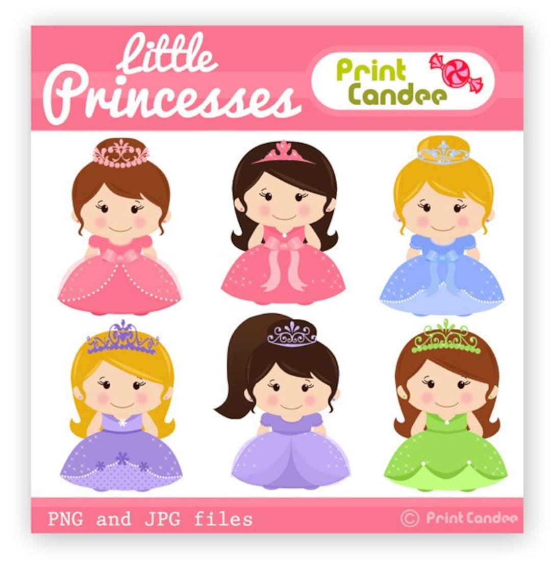 Little Princesses - Digital Clip Art - Personal and Commercial Use ...