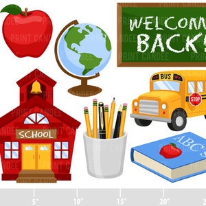 Back to School - Digital Clip Art - Personal and Commercial Use - Back ...
