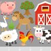 Cute Farm Animals - Digital Clip Art - Personal and Commercial Use ...