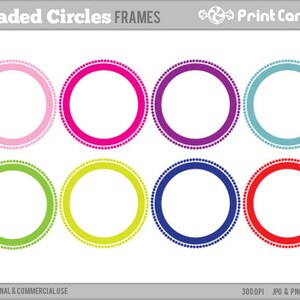 Beaded Circle Frames - Personal and Commercial Use - Digital Clipart ...