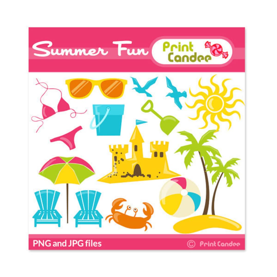 Summer Fun - Digital Clip Art - Personal and Commercial Use Clip Art ...