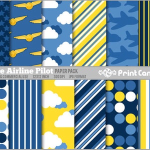 Little Airline Pilot Paper Pack (12 Sheets) - Personal and Commercial ...