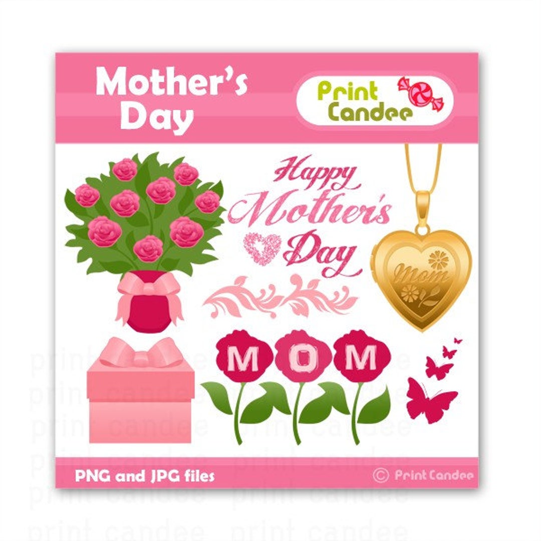 Mother's Day - Digital Clip Art - Personal and Commercial Use - Etsy