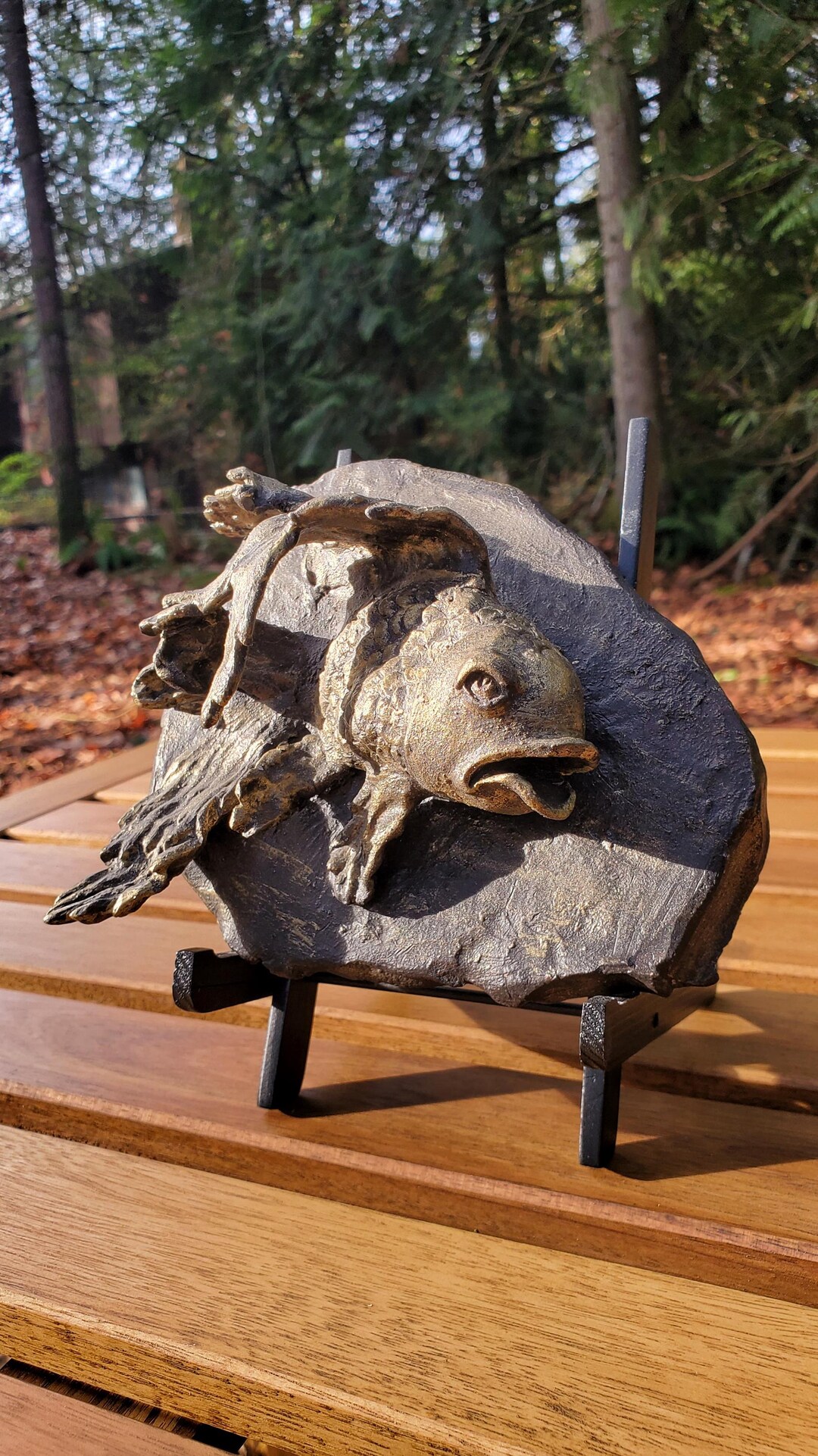 3D Clay Fish Sculpture on a Clay Base - Etsy