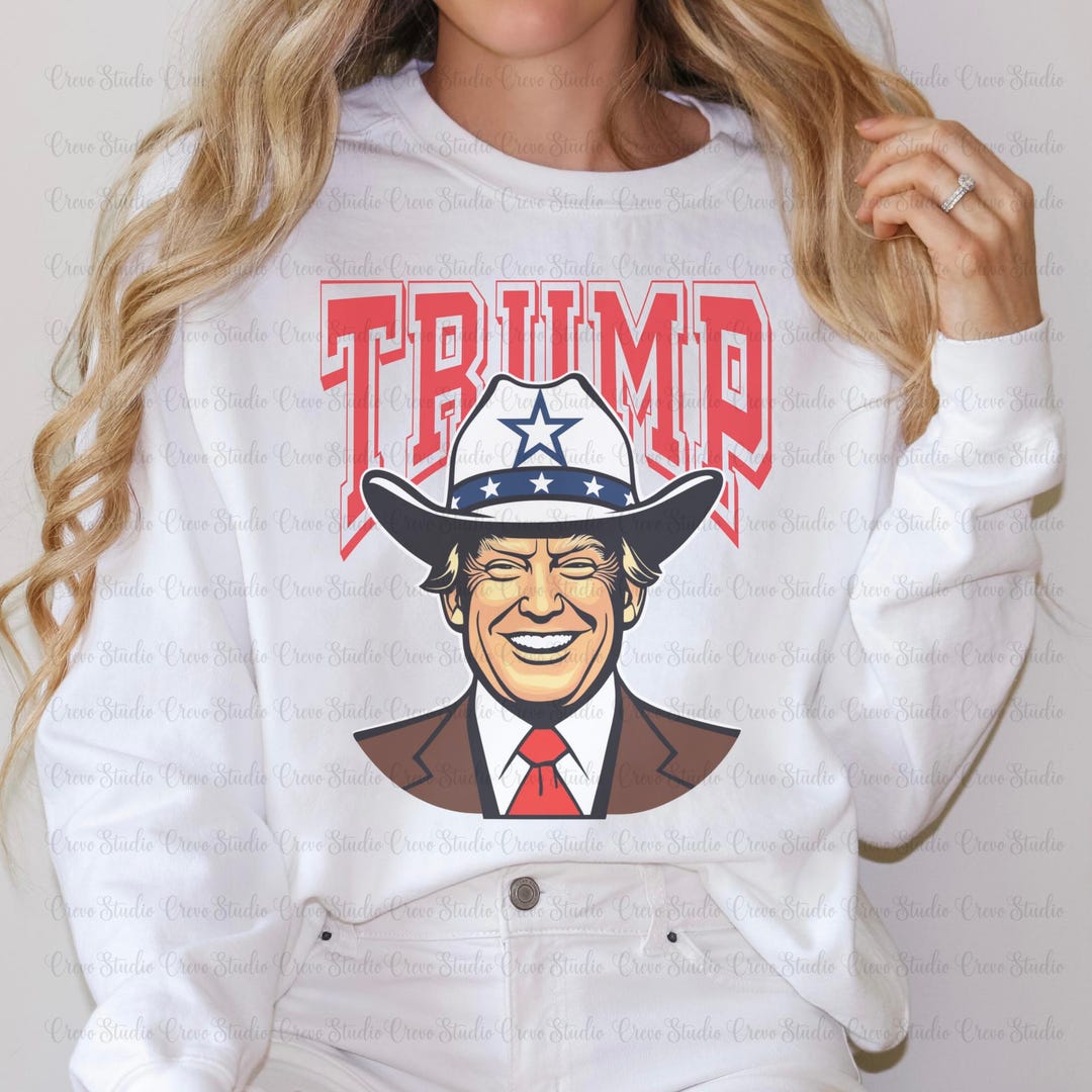 Cowboy Trump Png, Trump Funny Png, Western Trump Png, Trump MAGA Png ...