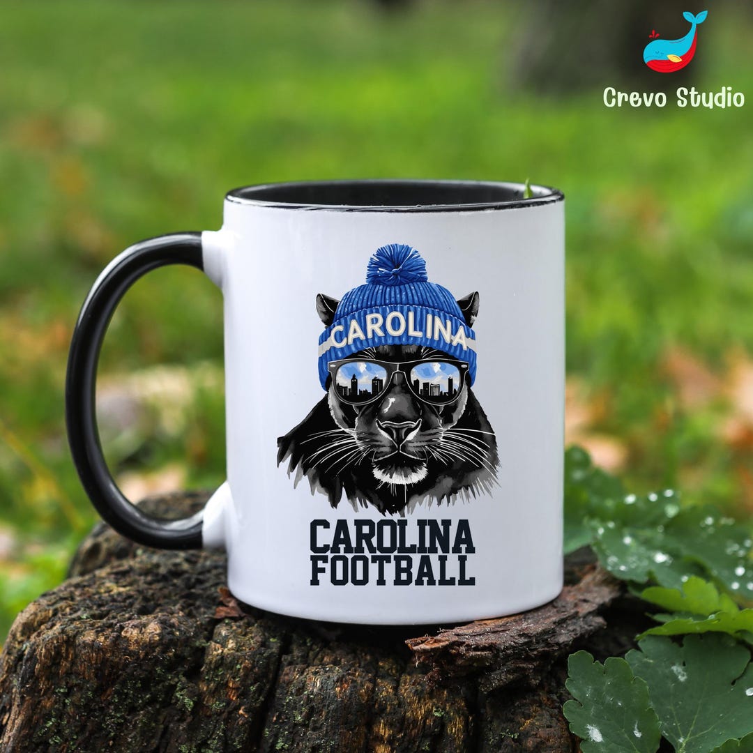 Carolina Football Mug, Custom Panther Coffee Cup, Personalized Gift for ...