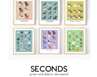 Dog breeds poster | Etsy