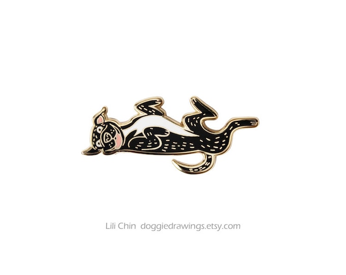 Pit Bull/mutt/brindle Dog - Dog Pin - Etsy