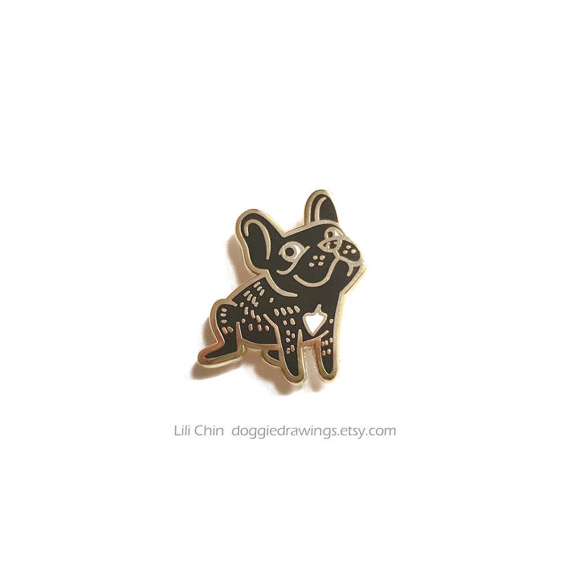 French Bulldog Dog Enamel Pin - Etsy