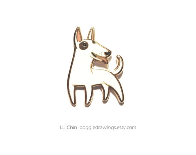 Bull Terrier Dog Enamel Pin - Etsy Canada