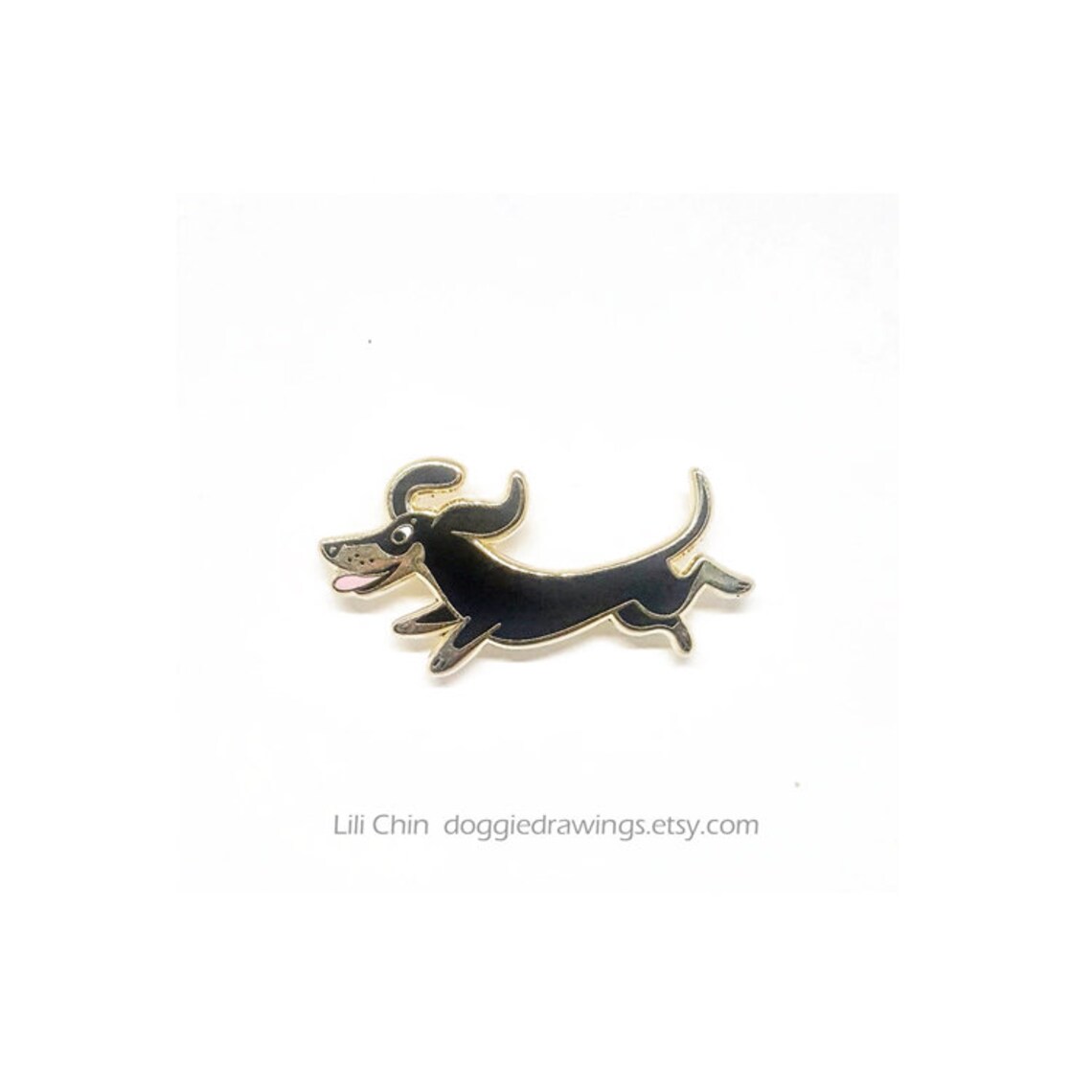 Dachshund - Dog Enamel Pin - Etsy