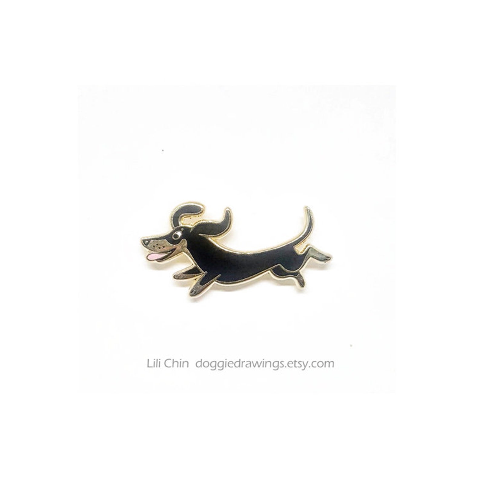 Dachshund Dog Enamel Pin - Etsy